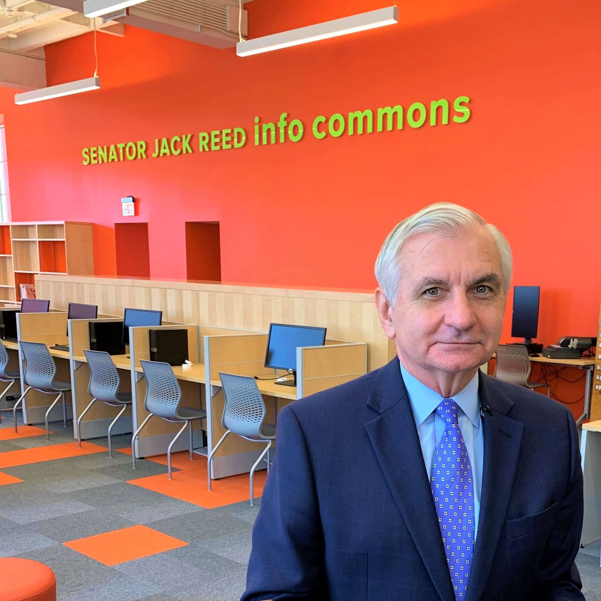 Sen. Reed (D-RI) tours the Providence Public Library - New Markets Tax ...